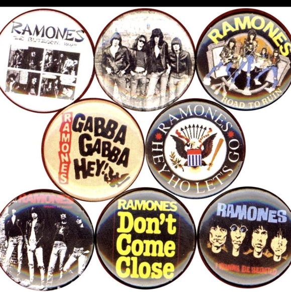 Accessories | Ramones Buttons Badge Pins Set Of 8 | Poshmark